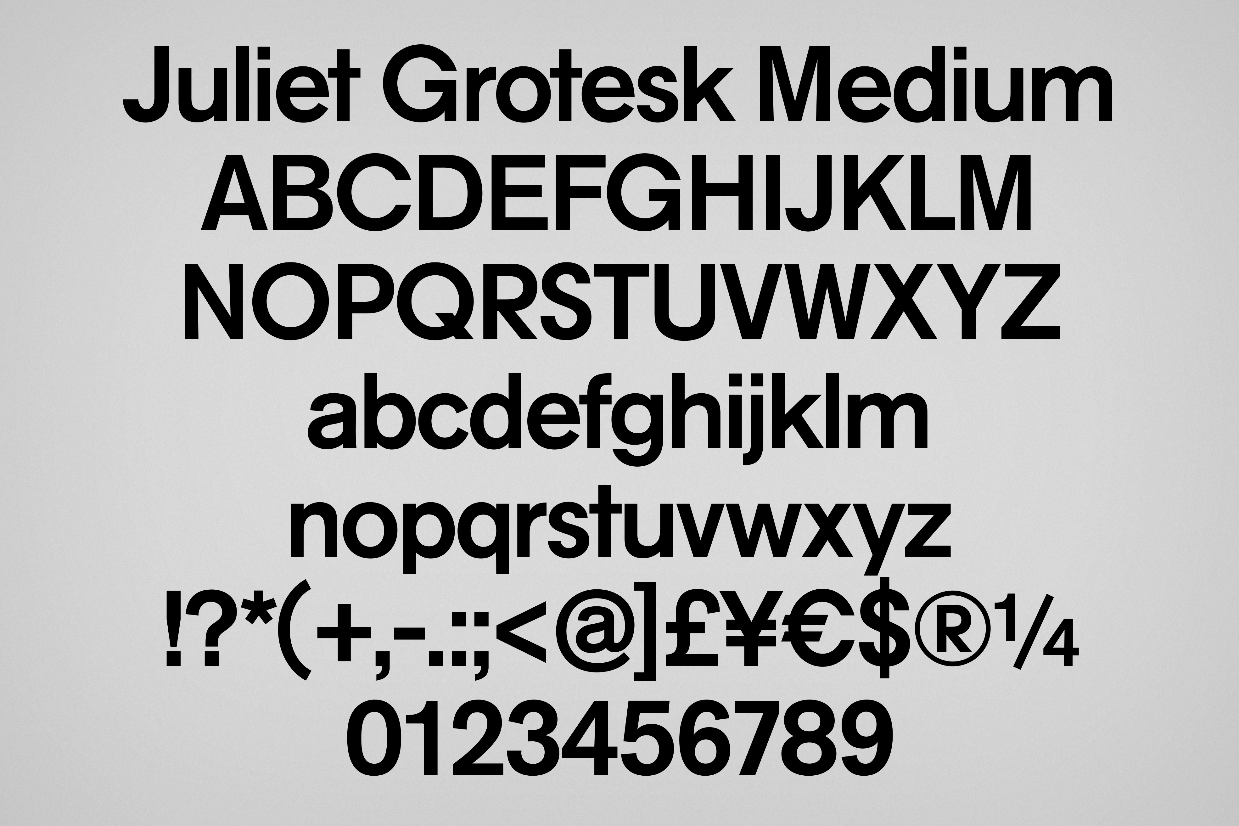 Juliet Records | Juliet Grotesk Font Family